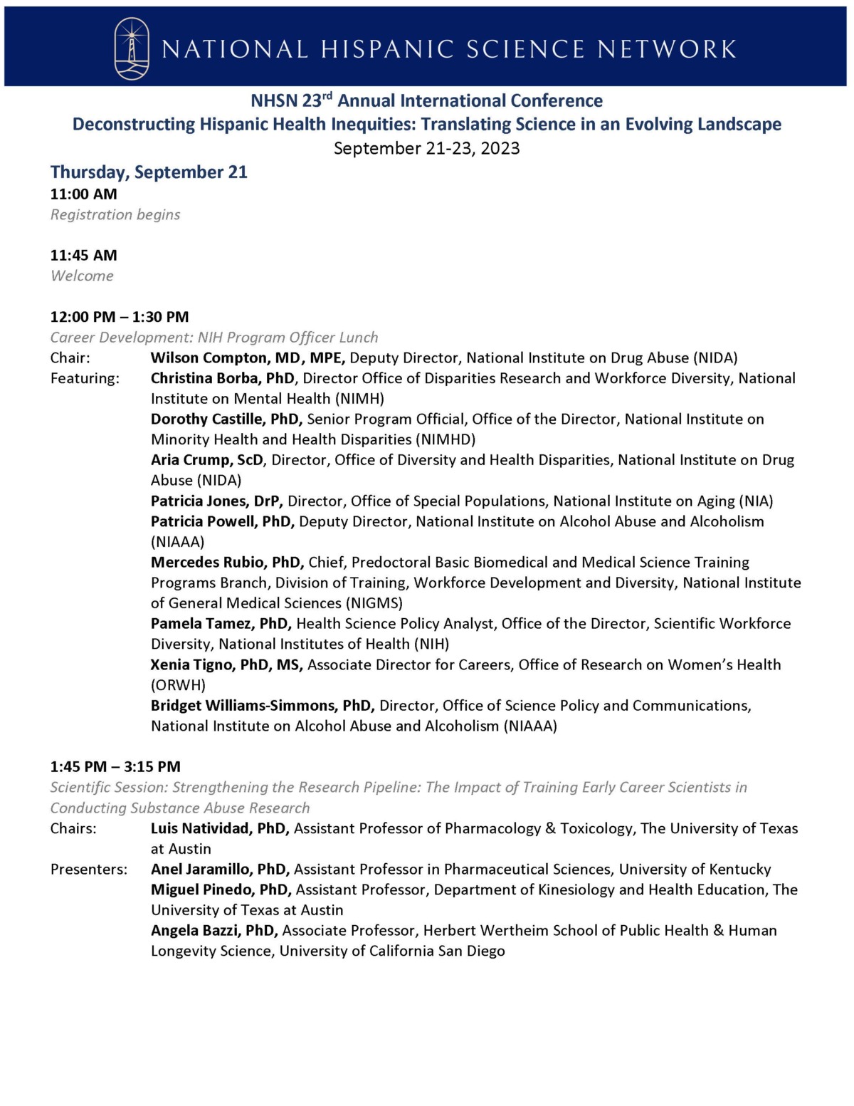 Annual Conference – The National Hispanic Science Network